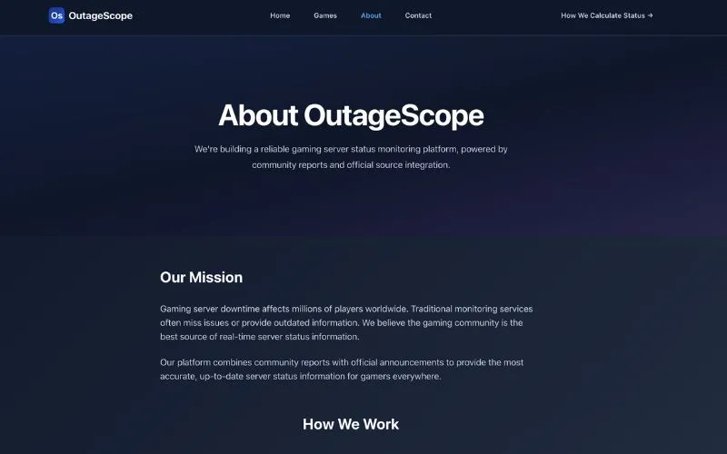 Learn About OutageScope